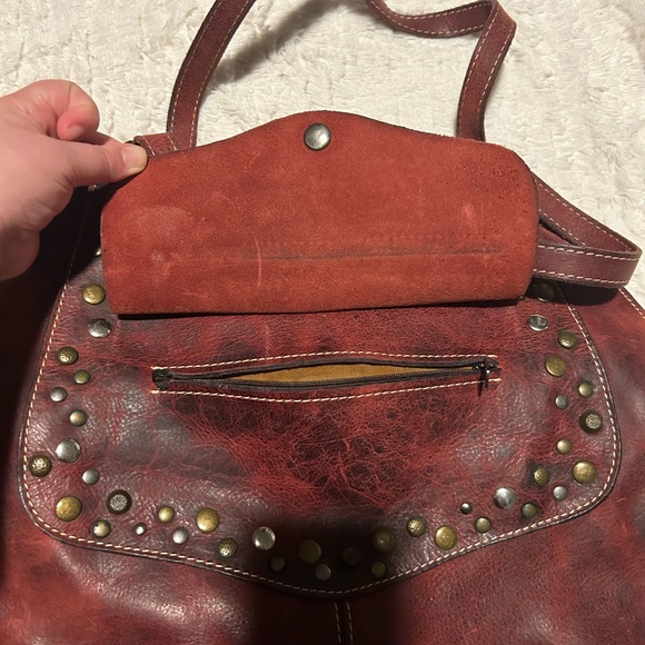 Patricia Nash | Bags | Patricia Nash Red Italian Leather Ergo Satchel ...